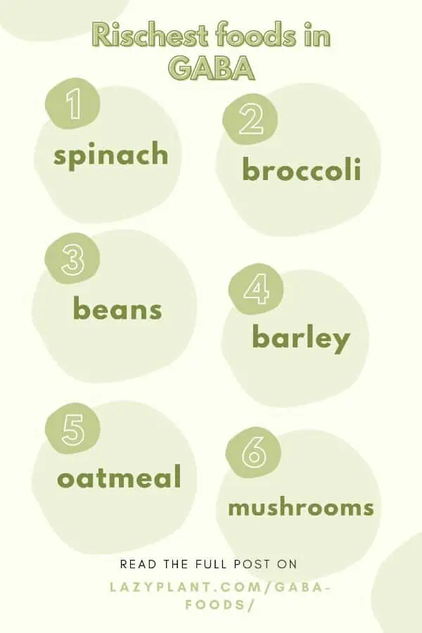 Foods high in GABA. - LazyPlant