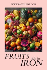 A list of Fruits & Berries rich in Iron - LazyPlant