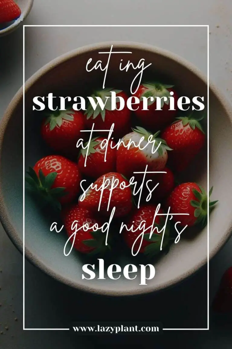 Eat Strawberries at night for better Sleep - LazyPlant